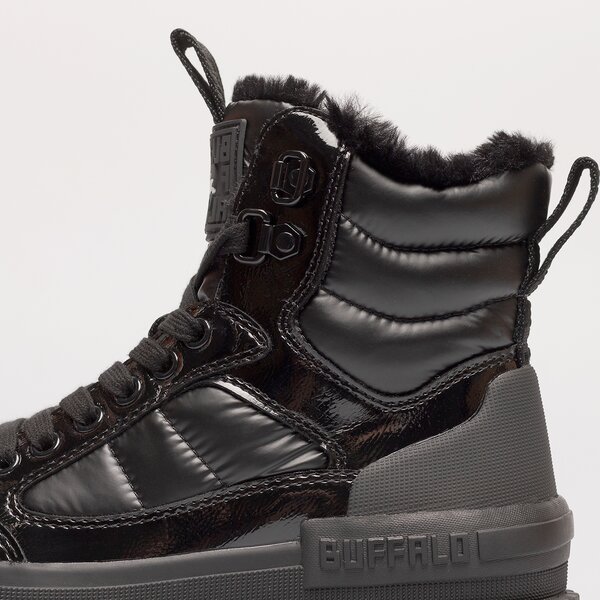 BUFFALO RAVEN SNOW LACEUP MID kolor CZARNY (1630804) - Kobieta - Buty ...