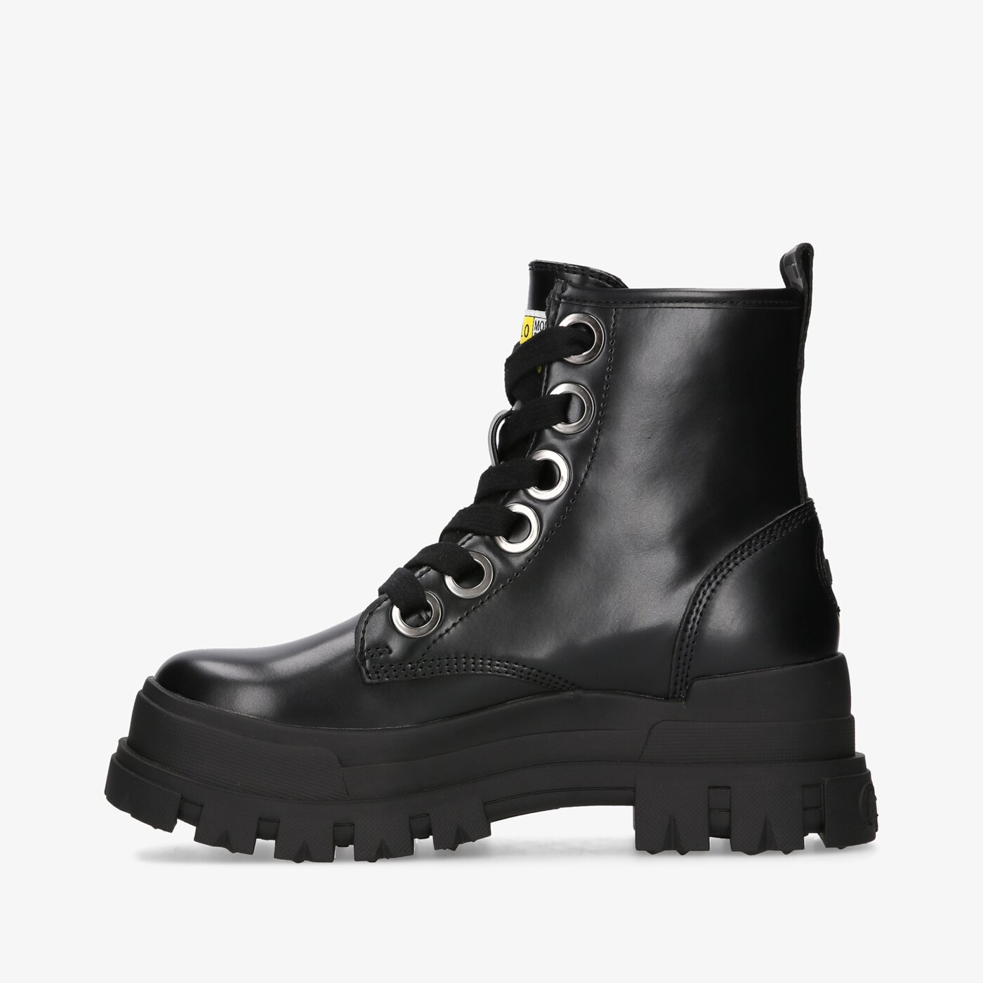 BUFFALO ASPHA LACE UP HI kolor CZARNY (1622049) - Kobieta - Trapery w ...