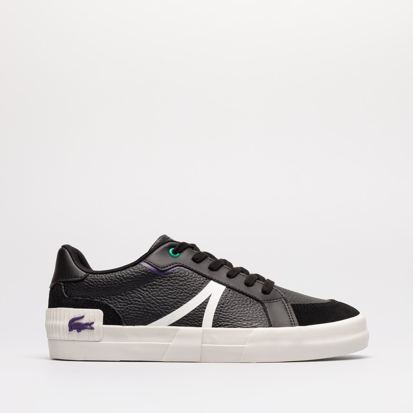 LACOSTE L004 kolor CZARNY (744SMA0077454) - Mężczyzna - Trampki w cenie ...