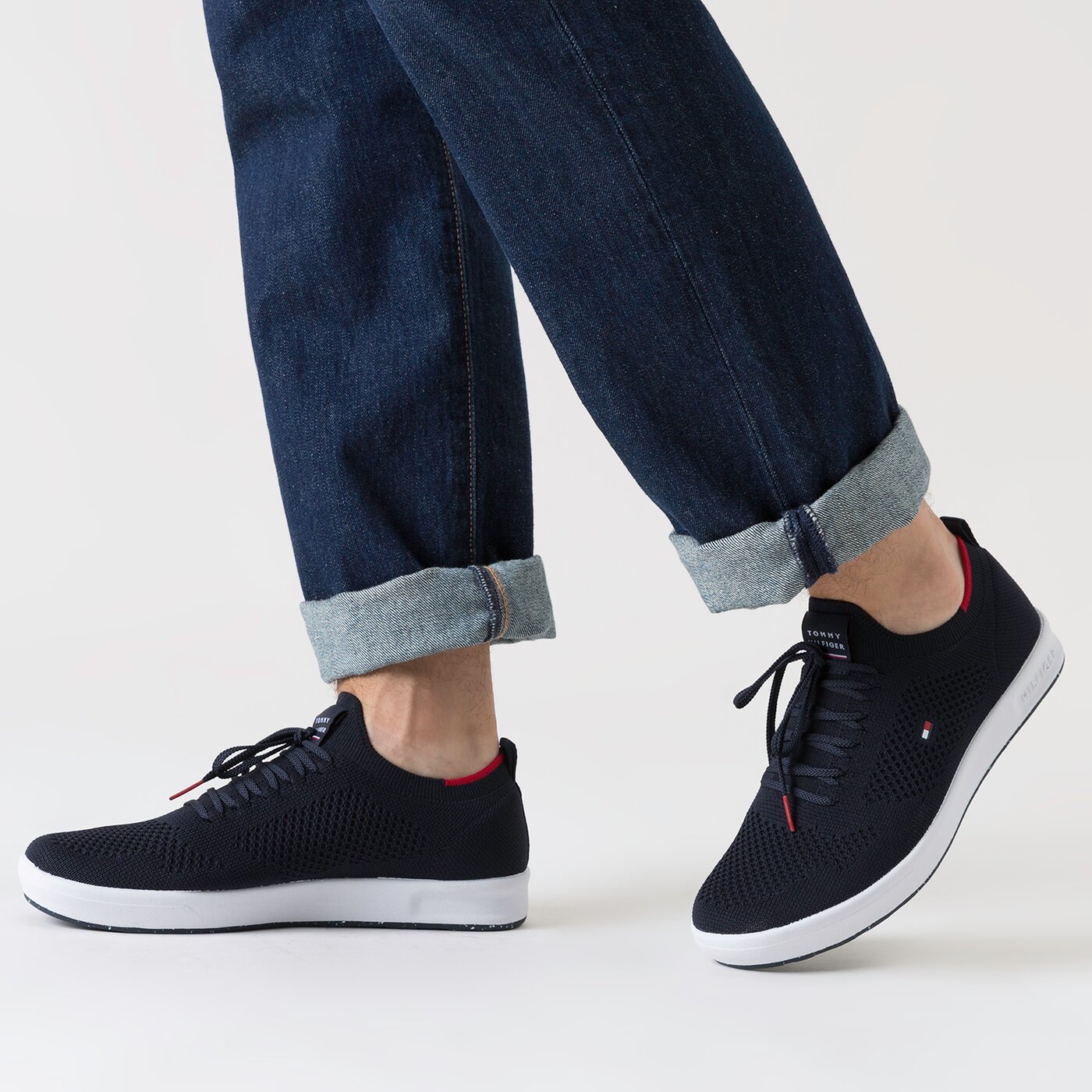 TOMMY HILFIGER SUSTAINABLE KNIT SOCK CUPSOLE kolor granatowy ... TOMMY HILFIGER SUSTAINABLE KNIT SOCK CUPSOLE kolor granatowy ...