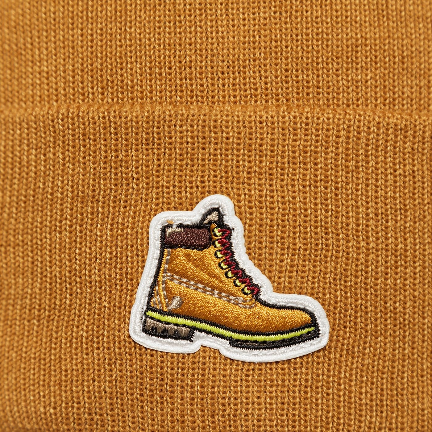 TIMBERLAND CZAPKA BOOT PATCH BEANIE kolor BRĄZOWY (TB0A2P5S2311 ...