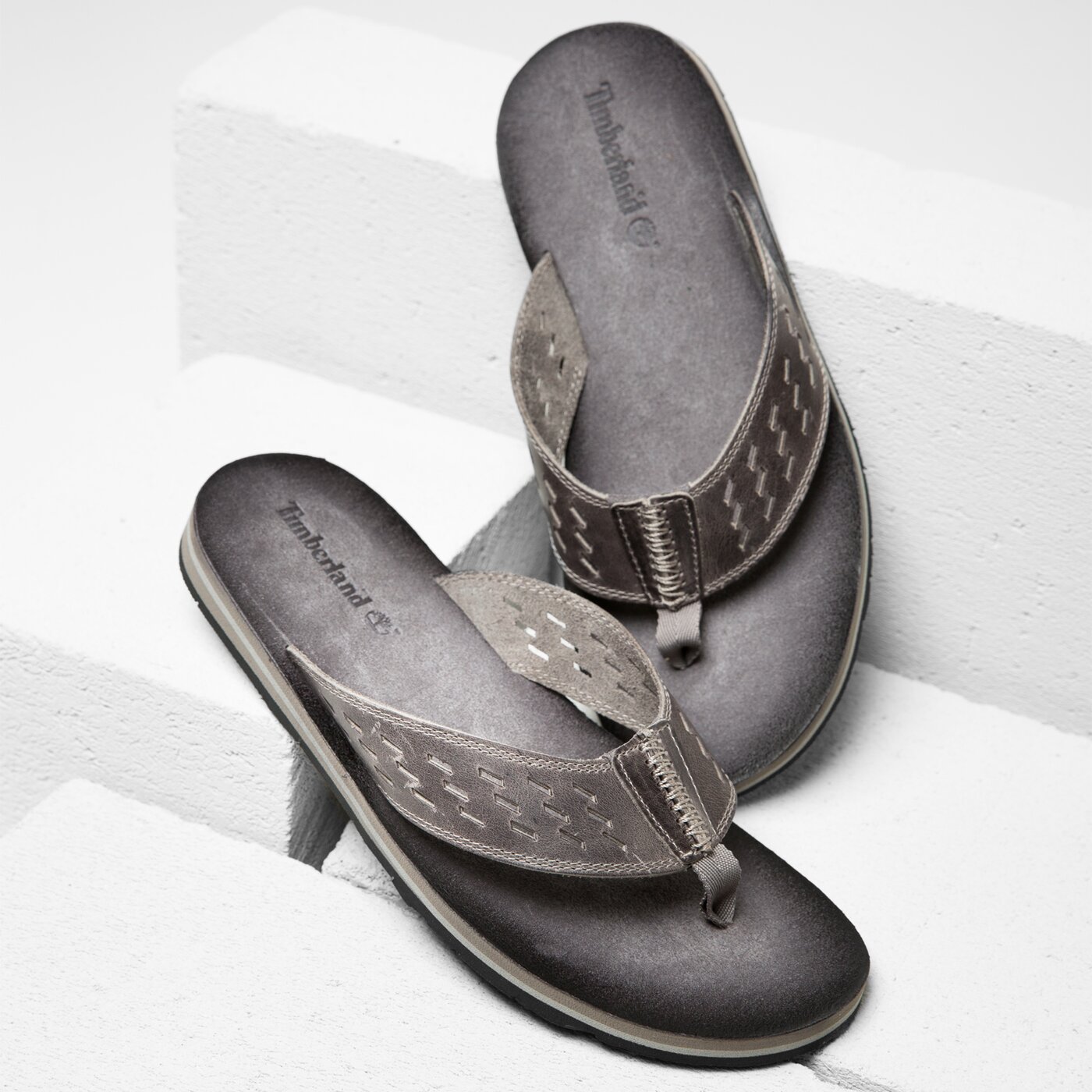 TIMBERLAND SEA HAVEN LEATHER THONG HONG szary (326399) - Klapki 149,99 ...