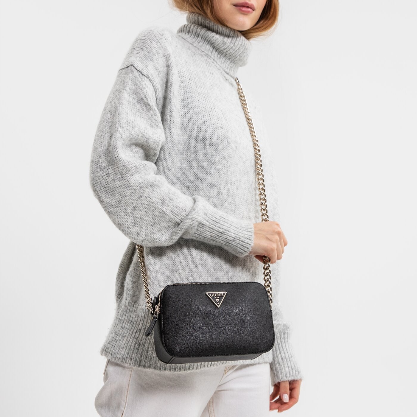 GUESS TOREBKA NOELLE CROSSBODY kolor CZARNY (HWVG7879140BLA) - Kobieta ...