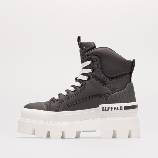 BUFFALO RAVEN LACEUP MID kolor CZARNY (1630796) - Kobieta - Trampki w ...