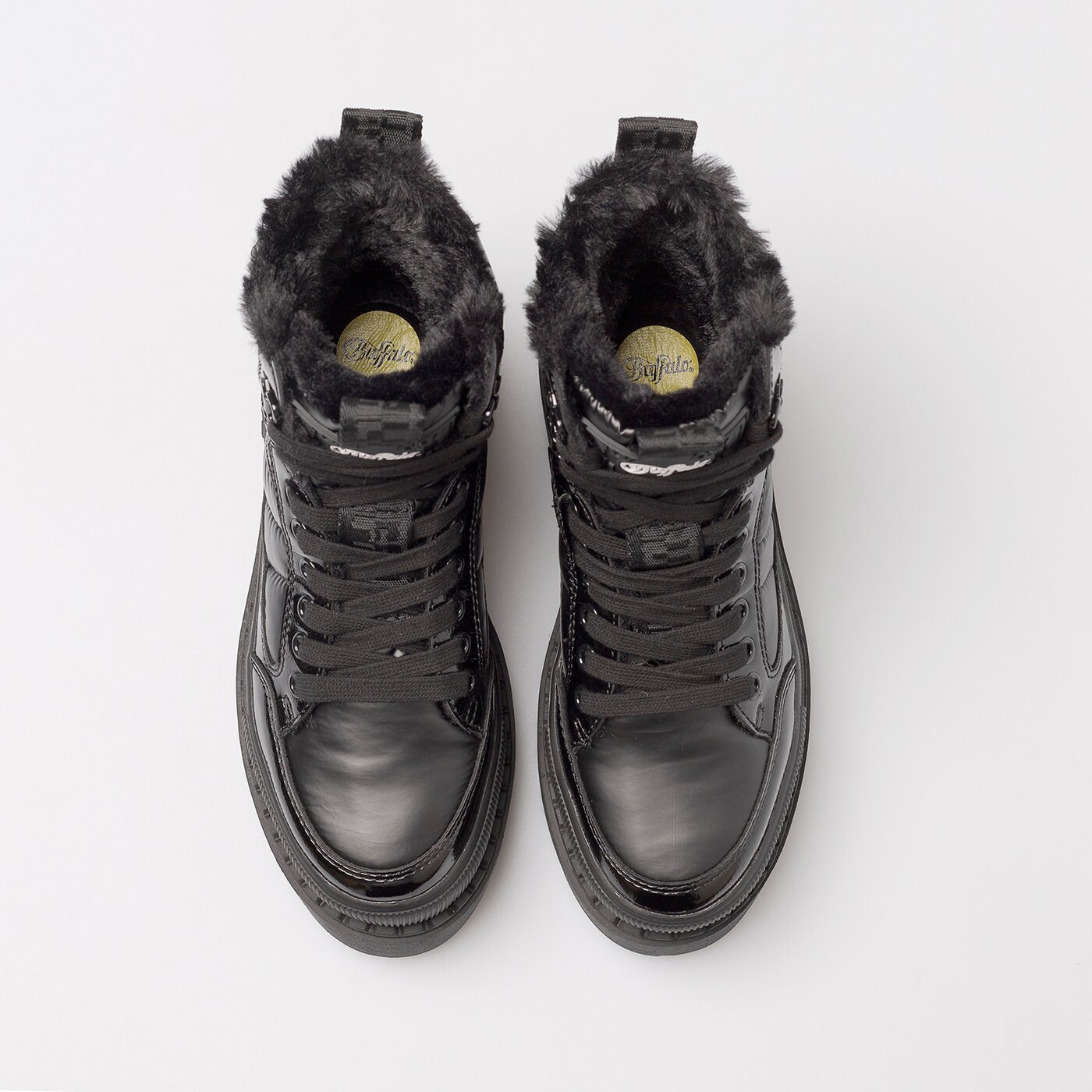 BUFFALO RAVEN SNOW LACEUP MID kolor CZARNY (1630804) - Kobieta - Buty ...