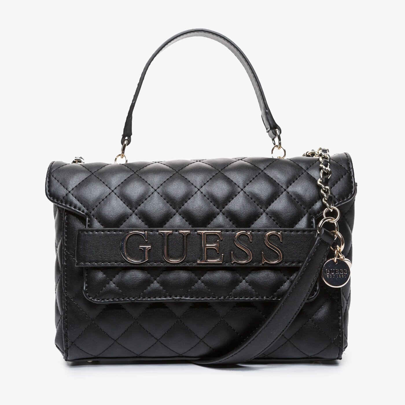 GUESS TOREBKA ILLY CONVERTIBE CROSSBODY FLAP kolor CZARNY ...