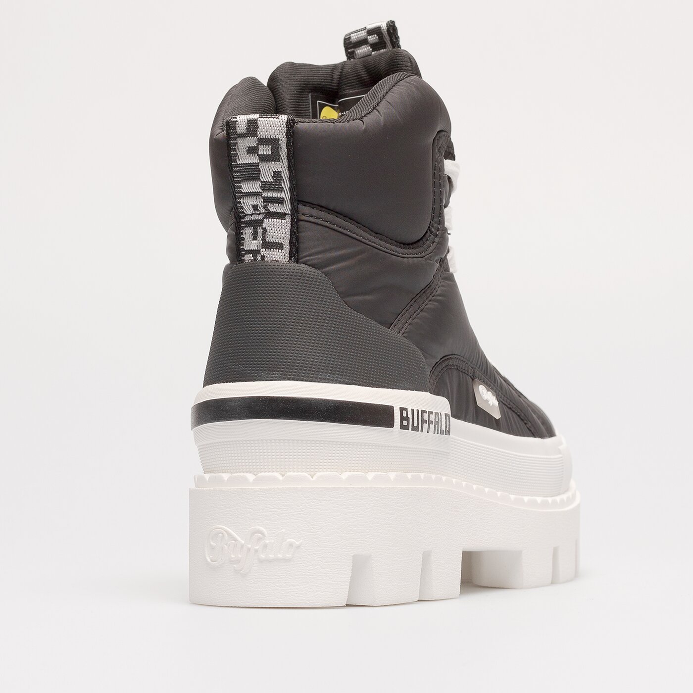 BUFFALO RAVEN LACEUP MID kolor CZARNY (1630796) - Kobieta - Trampki w ...