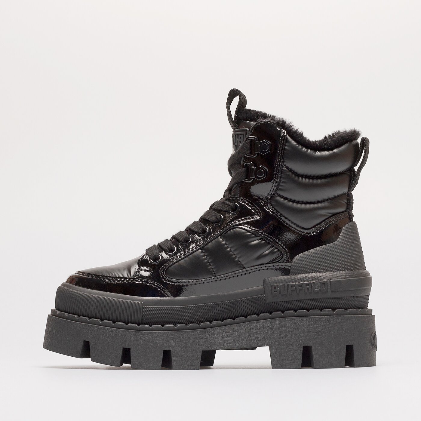 BUFFALO RAVEN SNOW LACEUP MID kolor CZARNY (1630804) - Kobieta - Buty ...